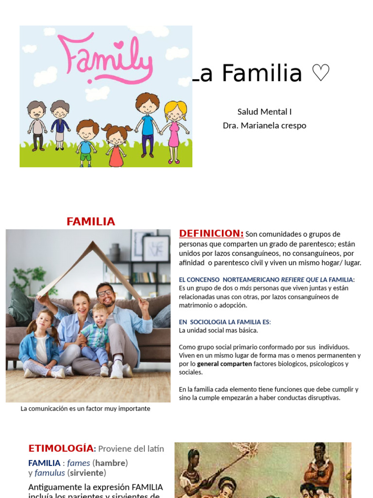 Definición y Tipos de Familia | PDF | Familia | Parentesco