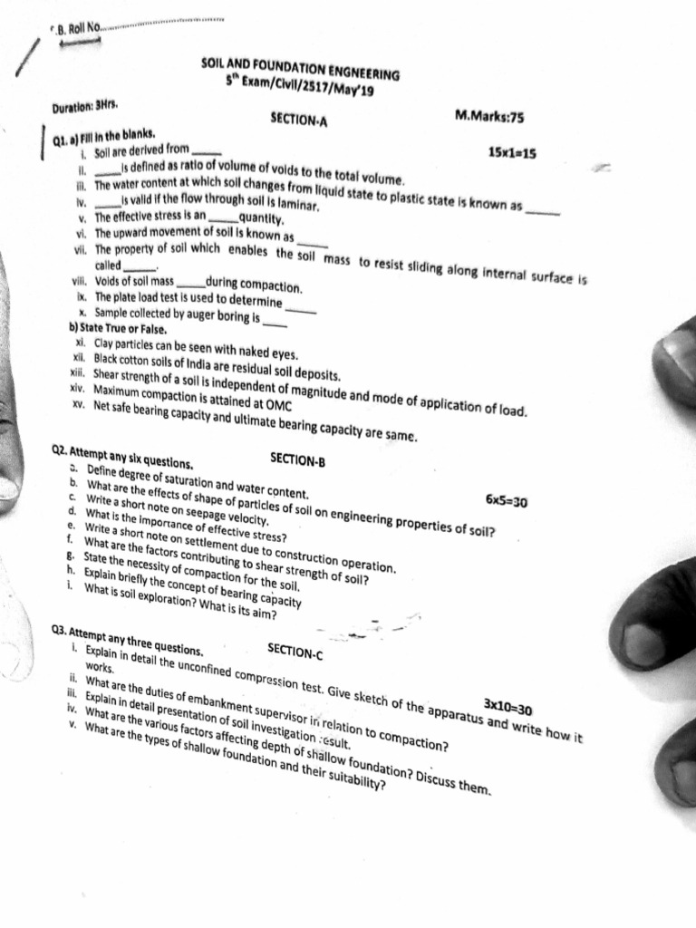 Question Papers 5th Sem | PDF