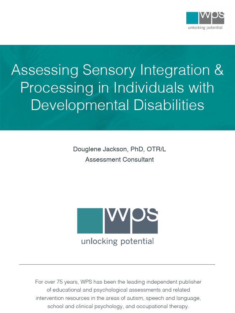 Sensory Processing Measure (SPM) - 2 | PDF | Occupational Therapy ...