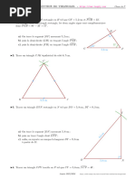 Exercices sur les triangles 6ème corrigés | PDF | Triangle | Triangle