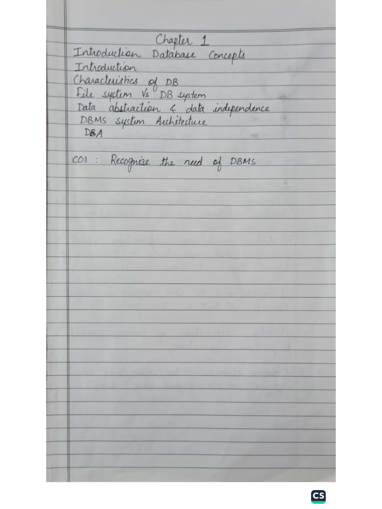 DBMS Chap1 | PDF