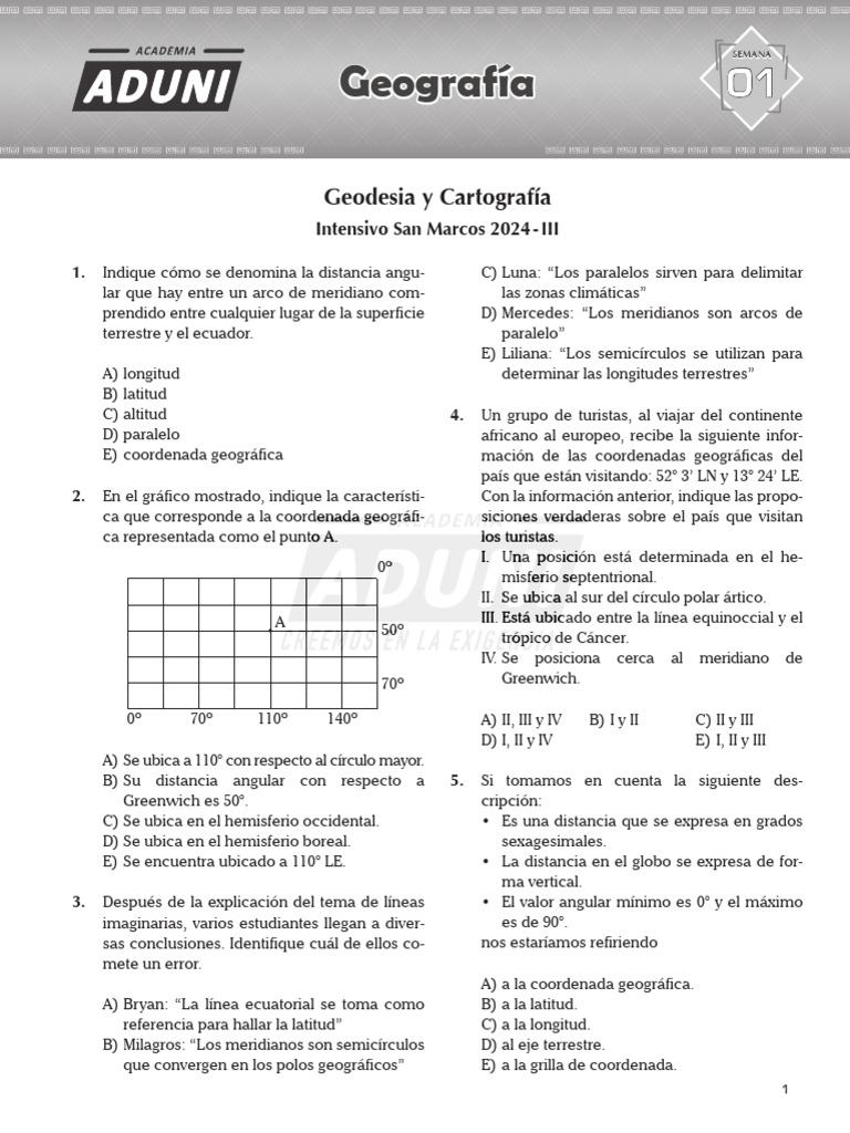 DD ISM Sem01 | PDF | Latitud | Longitud