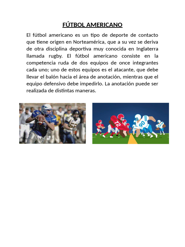 Fútbol Americano | PDF