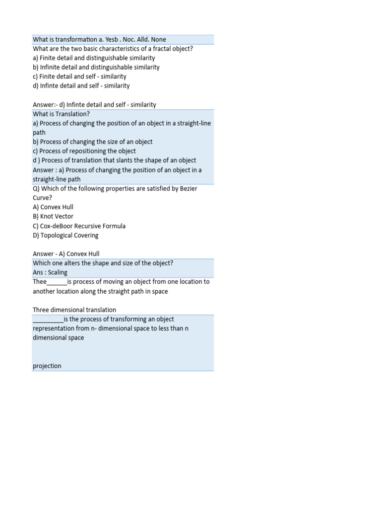 CG MCQs | PDF | 2 D Computer Graphics | Rotation