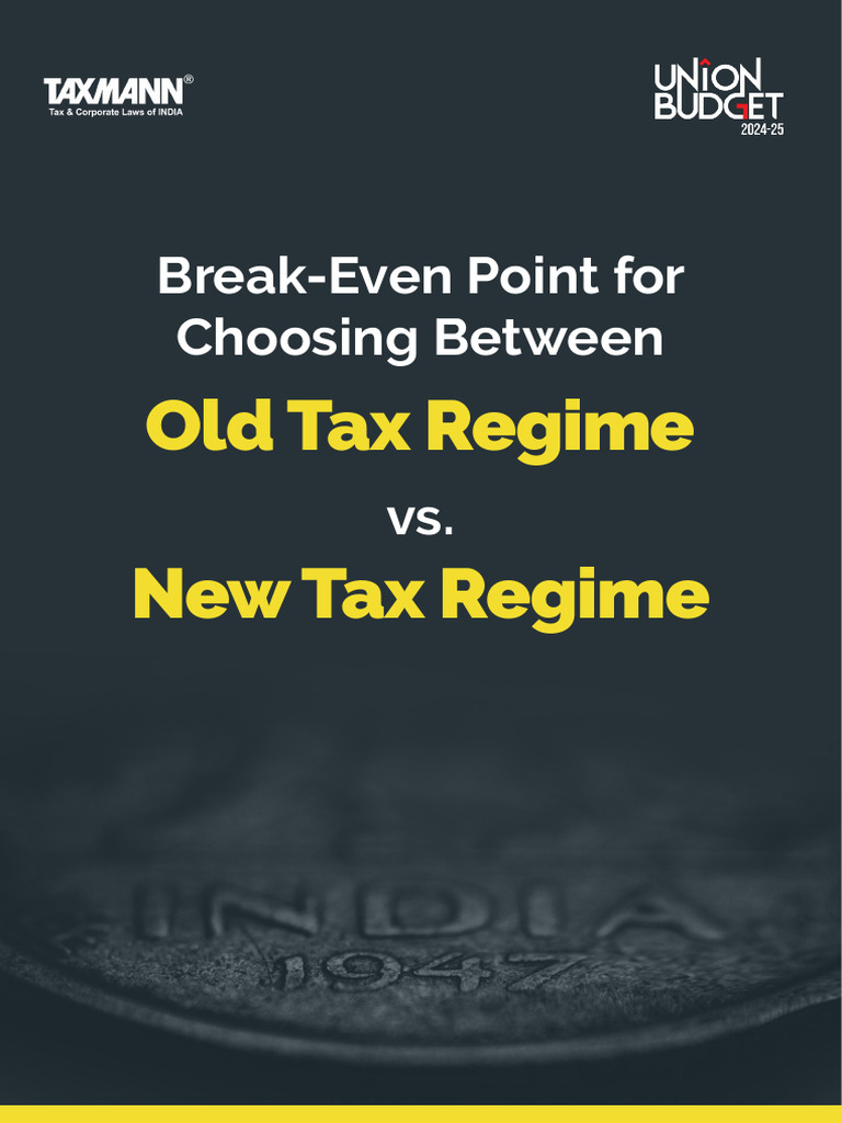 Tax Regime Break-Even Analysis | PDF | Taxes | Tax Deduction