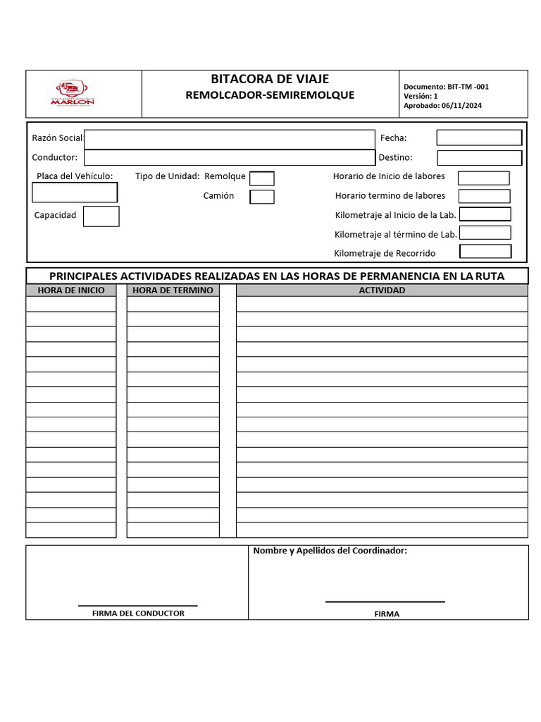 Bitacora de Viaje | PDF | Negocios | Tecnología