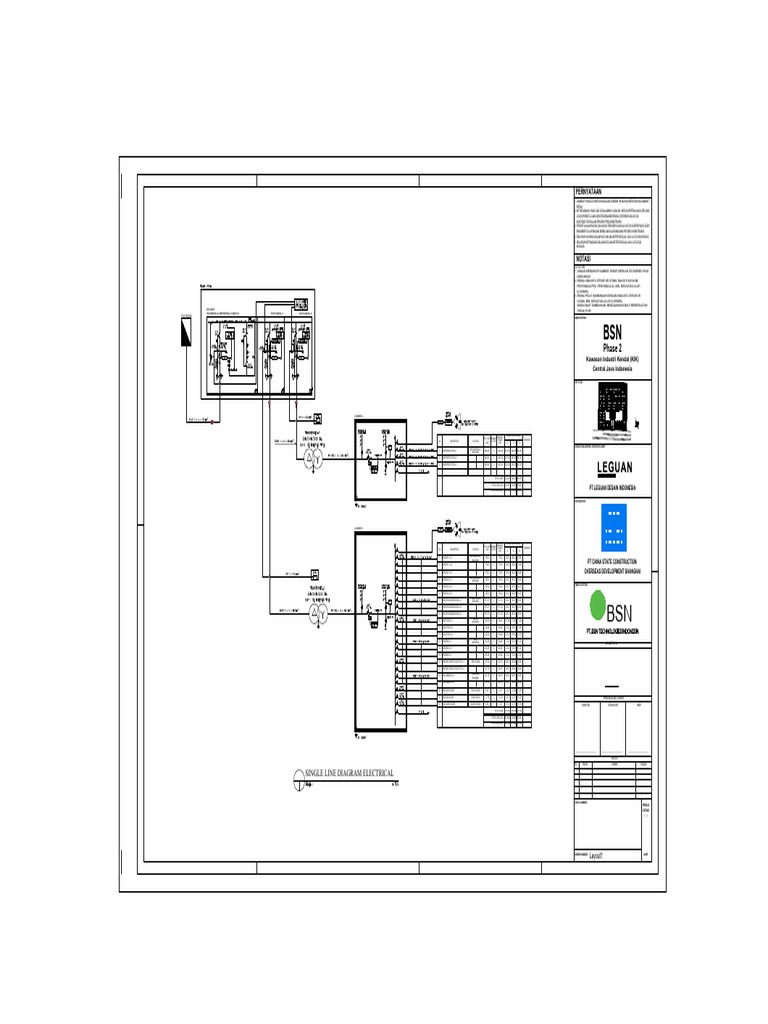 Single Line Diagram - Electrical | PDF