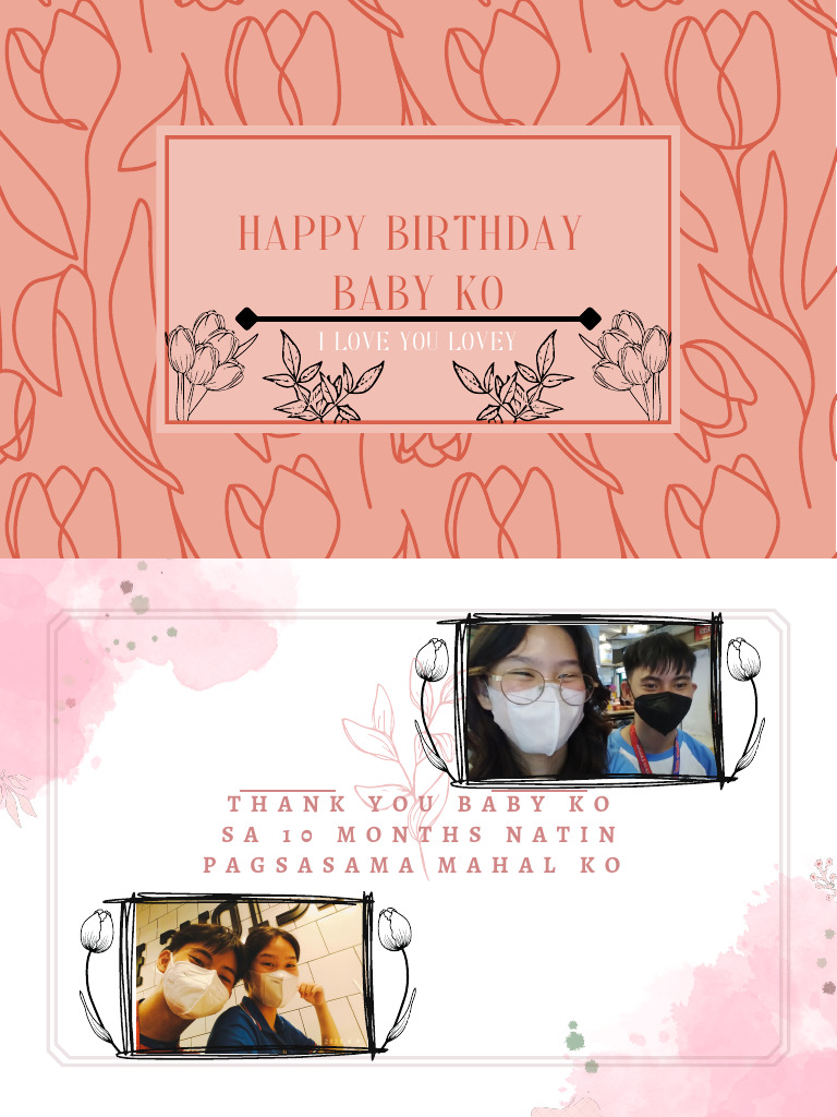 Happy Birthday Baby Ko: I Love You Lovey | PDF