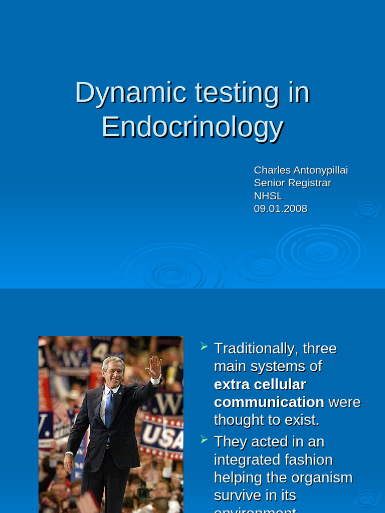 Dynamic Testing in Endocrinology | PDF | Cortisol | Endocrine System