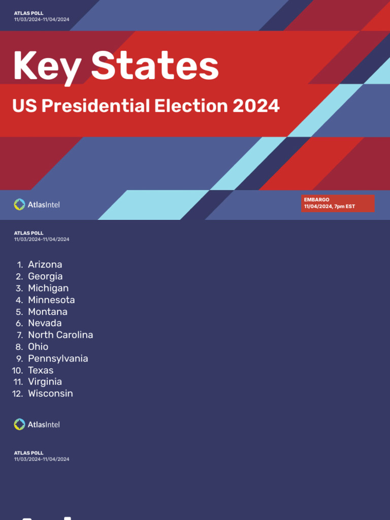 Atlas Poll - US Key States - 04-11-2024 | PDF | United States ...