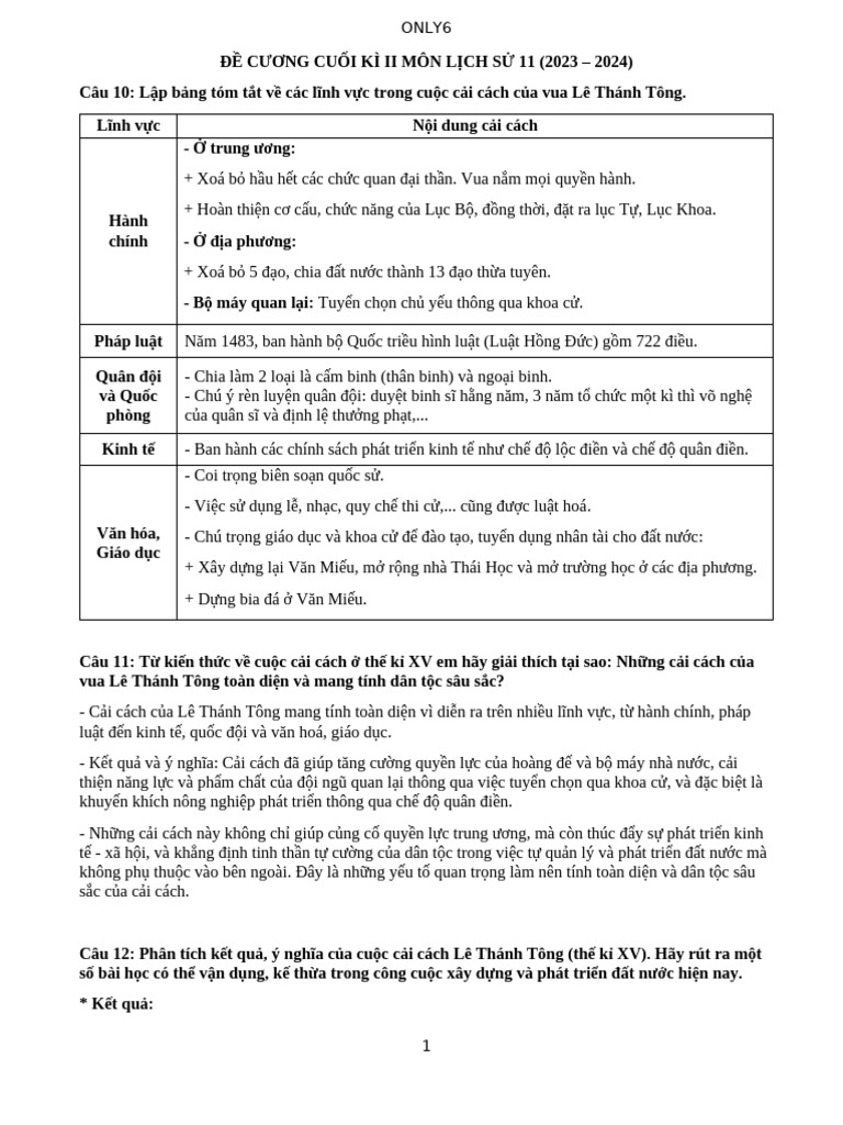 DeCuongCuoiKi II Su11 | PDF