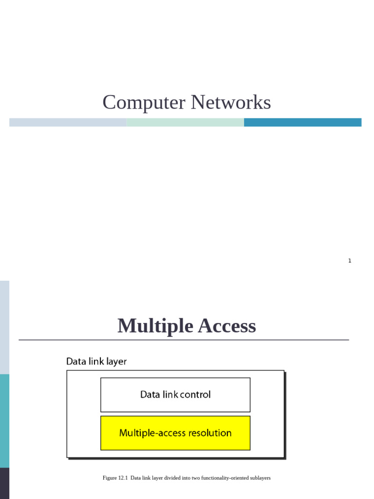 Computer Networks-Data Link Layer-3 | PDF | Channel Access Method | Telecommunications Standards