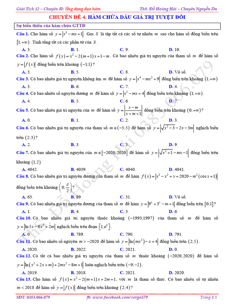 2D1 CD4 Ham Tri Tuyet Doi DE | PDF