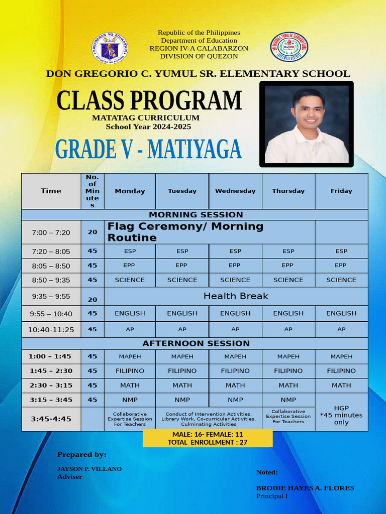 Classprogram 2024 2025 | PDF | Southeast Asia | Asia