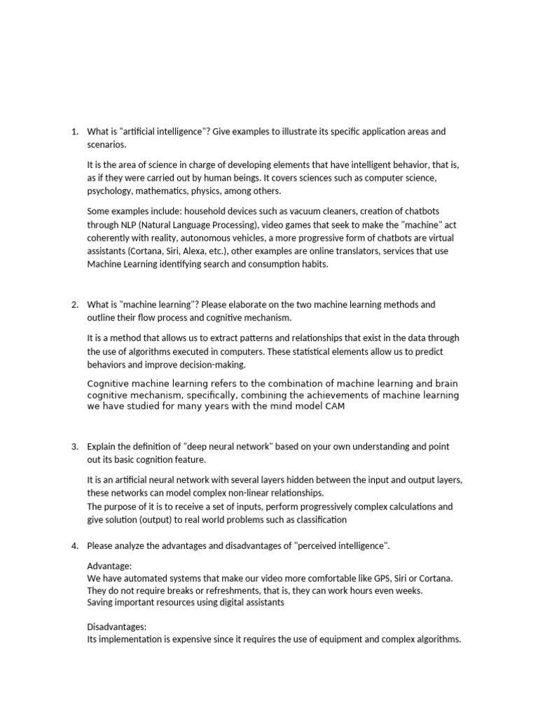 IA Test | PDF | Machine Learning | Computational Neuroscience
