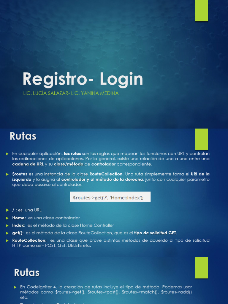 Clase 5 Registro - Login 2024 | PDF | Usuario (informática) | Archivo ...