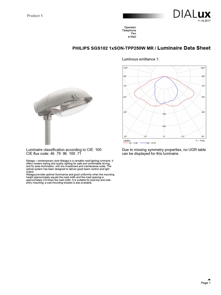 BREVIAR CALCUL -DIALUX | PDF | Lighting | Light