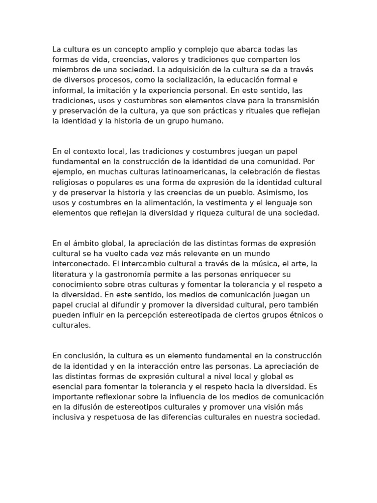 Documento | PDF | Tradiciones | Sociedad