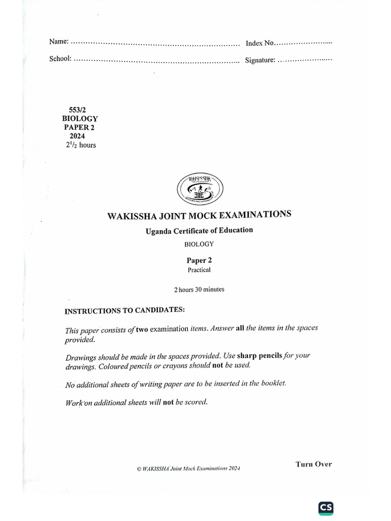 Uce Bio2 Wakisha 2024 | PDF