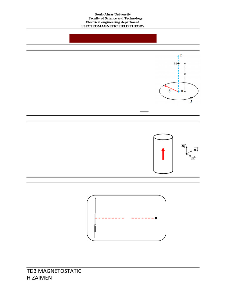 Electromagnetic Field Theory Exercises | PDF | Teaching Methods & Materials | Technology ...