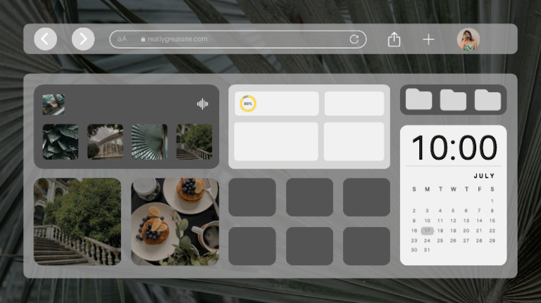 White Grey Minimalist Modern UI Desktop Wallpaper | PDF