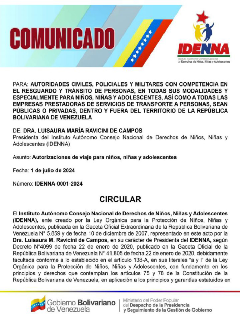 Comunicado Institucional | PDF