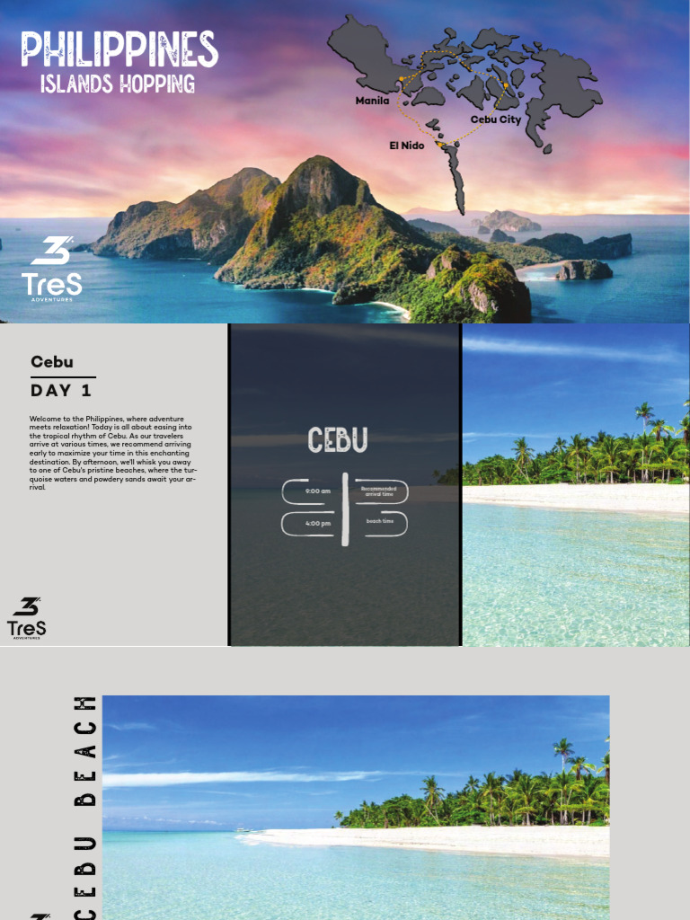 8-Day Philippines Island Hopping Tour | PDF | Coastal Geography ...