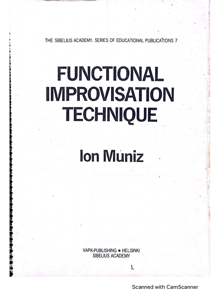 Muniz, Ion. Functional Improvisation Technique | PDF
