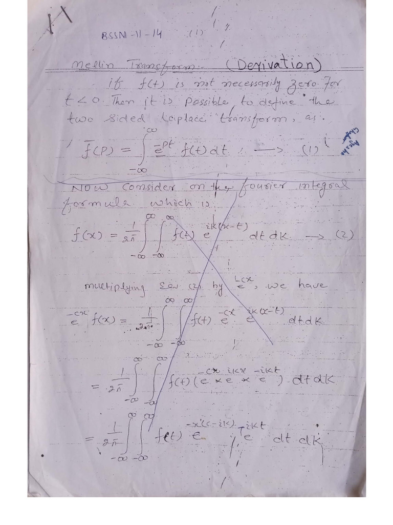 Mellin Transform Pdf