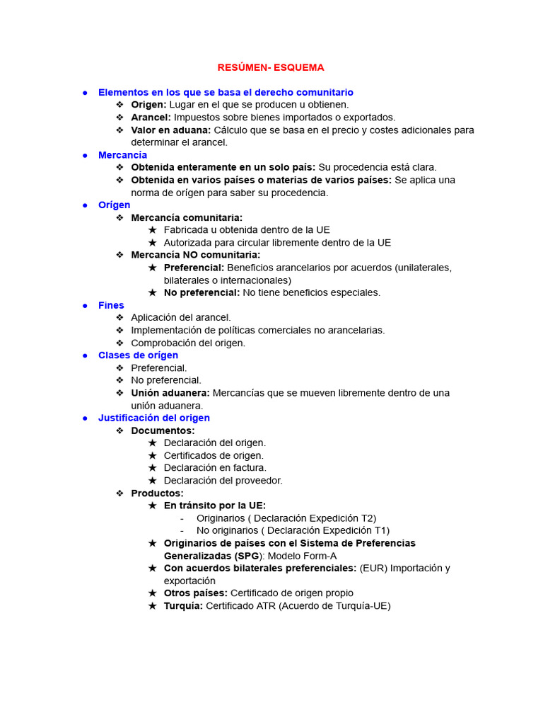 Resúmen - Esquema | PDF