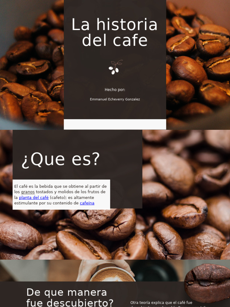 La Historia Del Cafe | PDF | café | Bebida