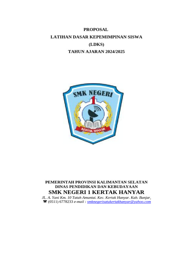 Proposal Ldks 2024 Pdf Karier Perkembangan