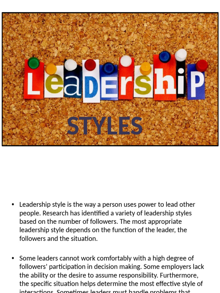 12 Leadership Styles 26062021 014013am | PDF | Leadership | Transformational Leadership