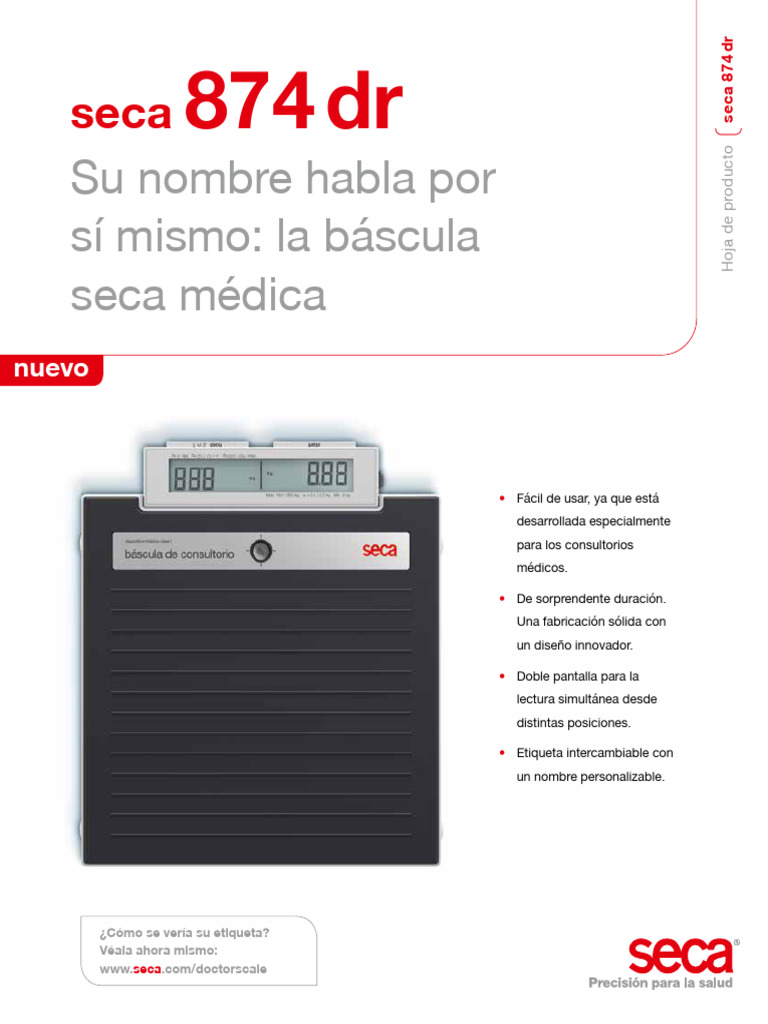 4 Ficha Tecnica Bascula 874 | PDF | Balanza | Informática