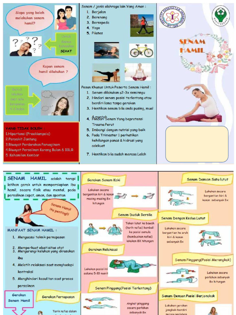 Leaflet Senam Hamil | PDF