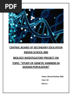 Dna Fingerprinting Investigatory Project 2024-25 Class-12 | PDF | Gel ...