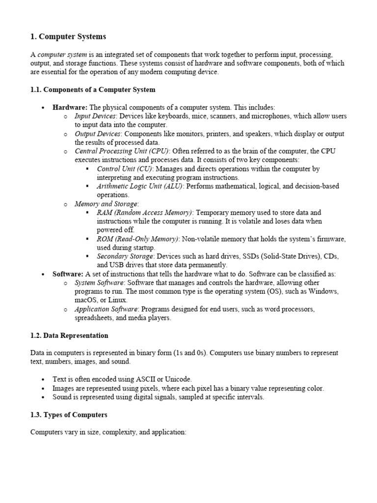 Computer Systems | PDF | Computer Data Storage | Computer Network