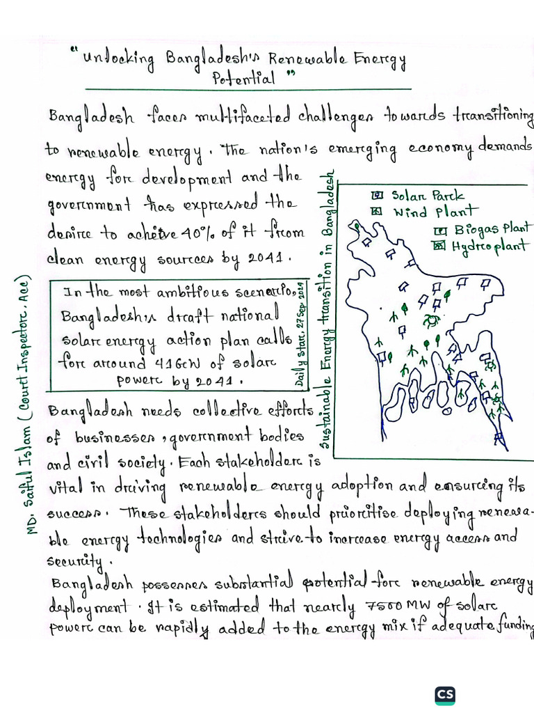 Unlocking Bangladesh's Renewable Energy Potential | PDF Unlocking Bangladesh's Renewable Energy Potential | PDF