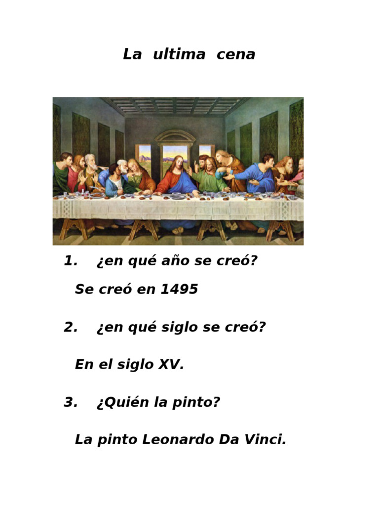 La Ultima Cena | PDF