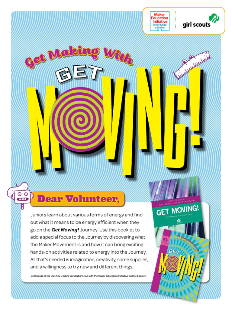 GSUSA Get Making With Get Moving | PDF | Furniture | Chair