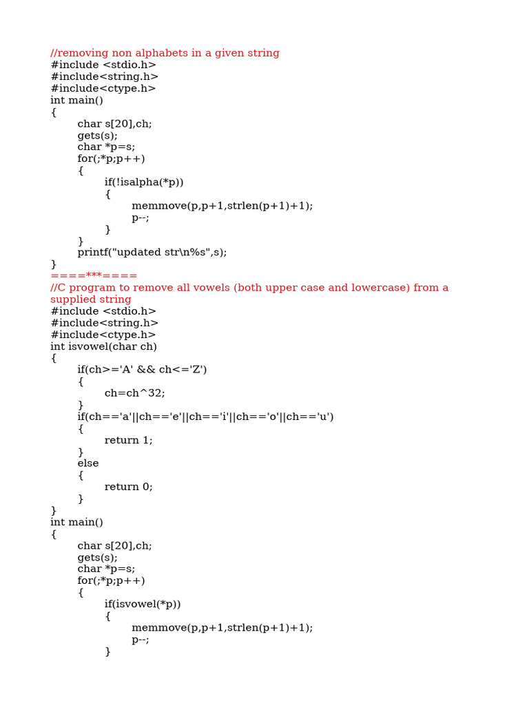 String Manipulation Techniques in C | PDF | Linguistics | Writing