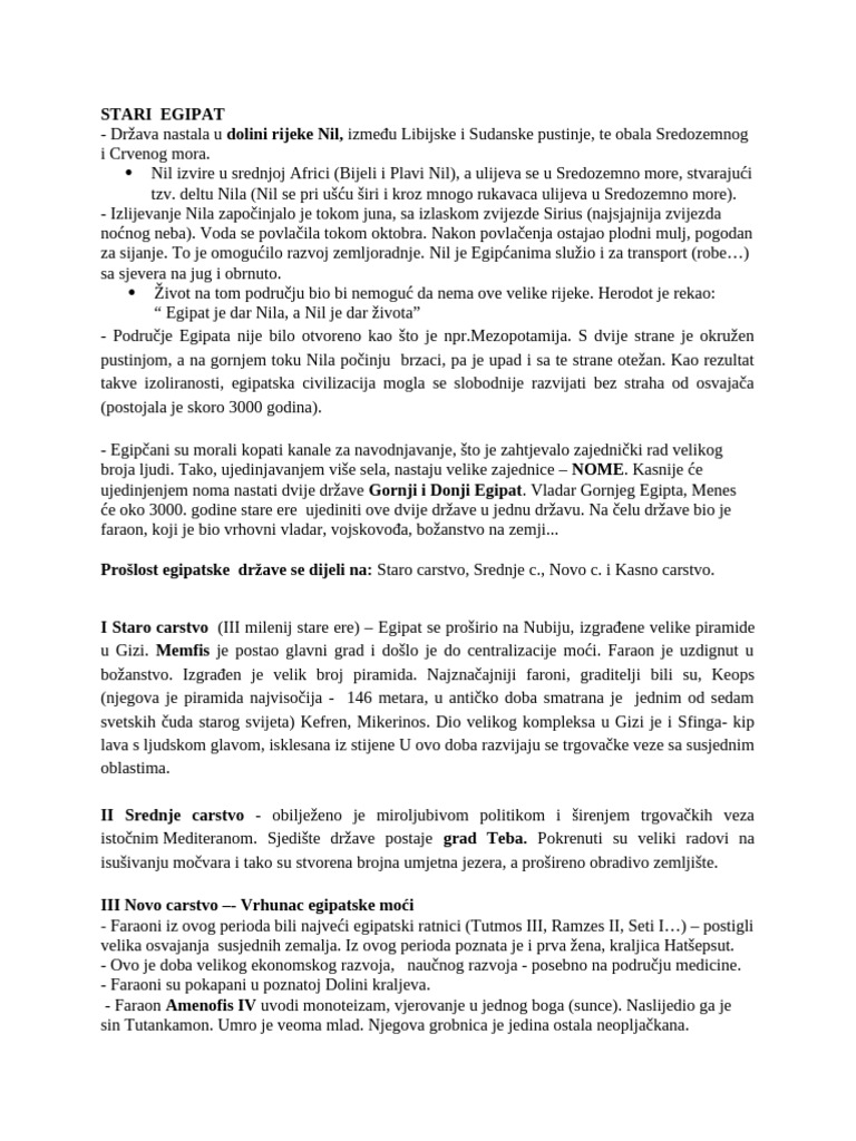 Stari Egipat | PDF