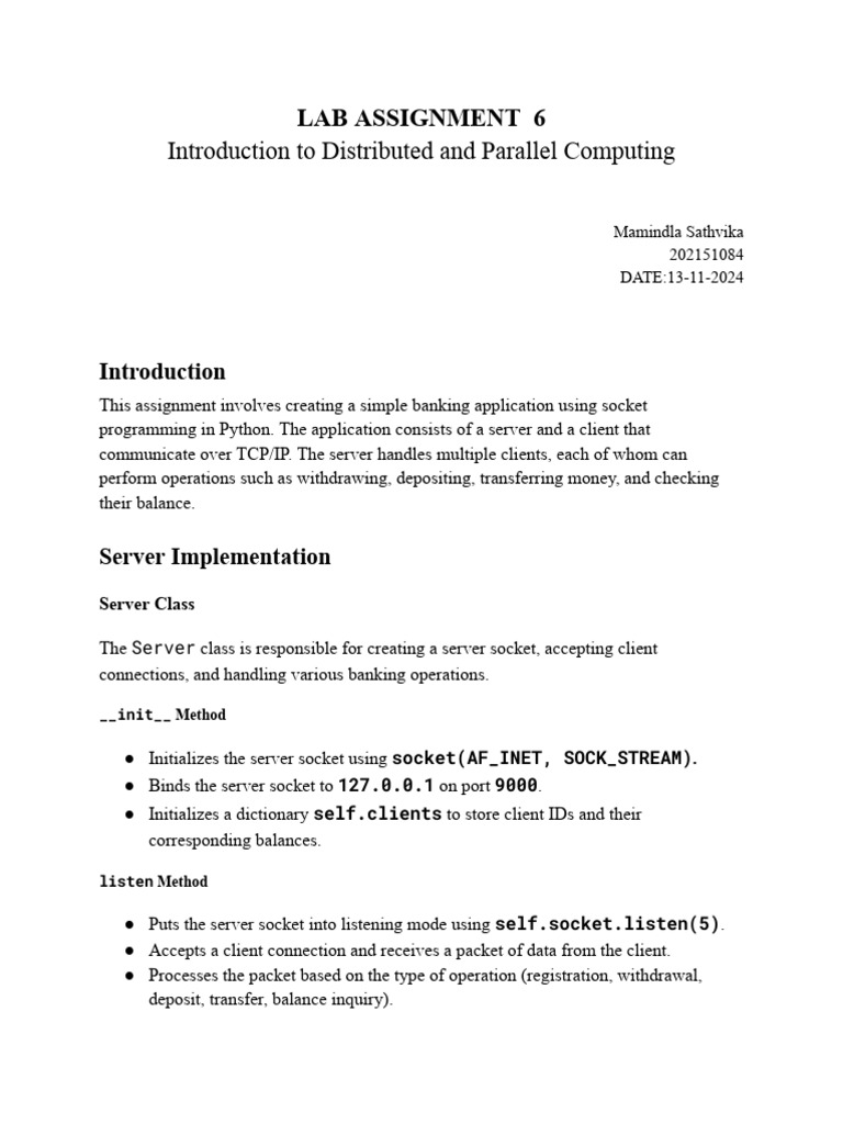 Mamindla Sathvika - Lab6 | PDF | Network Architecture | Computer Engineering