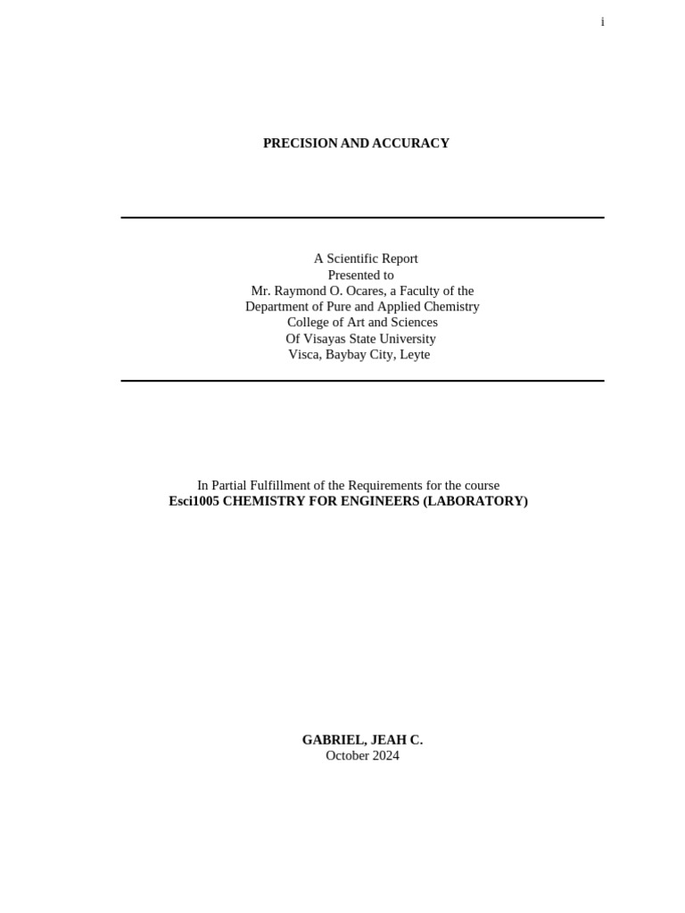 Table of Contents, List of Tables, and Appendices | PDF | Accuracy And ...