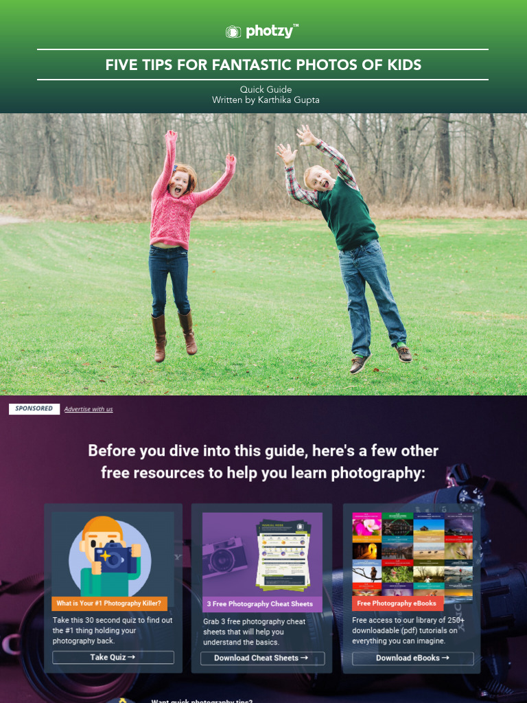 5 Tips For Fantastic Kids Photos | PDF | Photograph