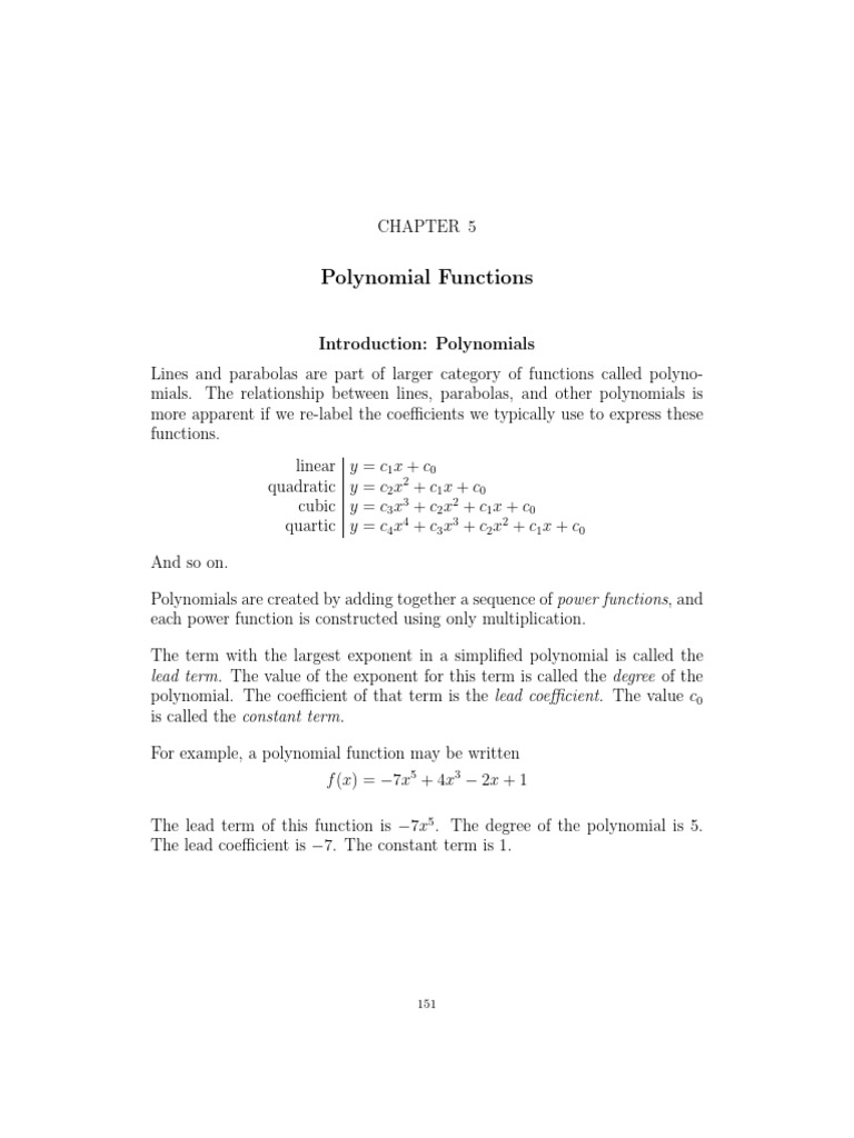 Algebra 2: Polynomial Functions | PDF | Factorization | Polynomial