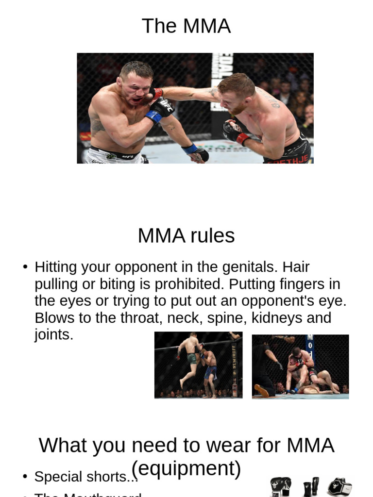 MMA Rules and Required Equipment | PDF