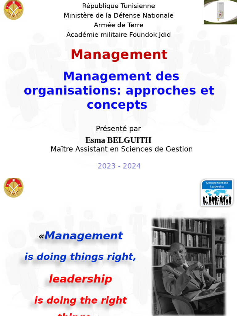 Chap1 Management | PDF | Planification | Business