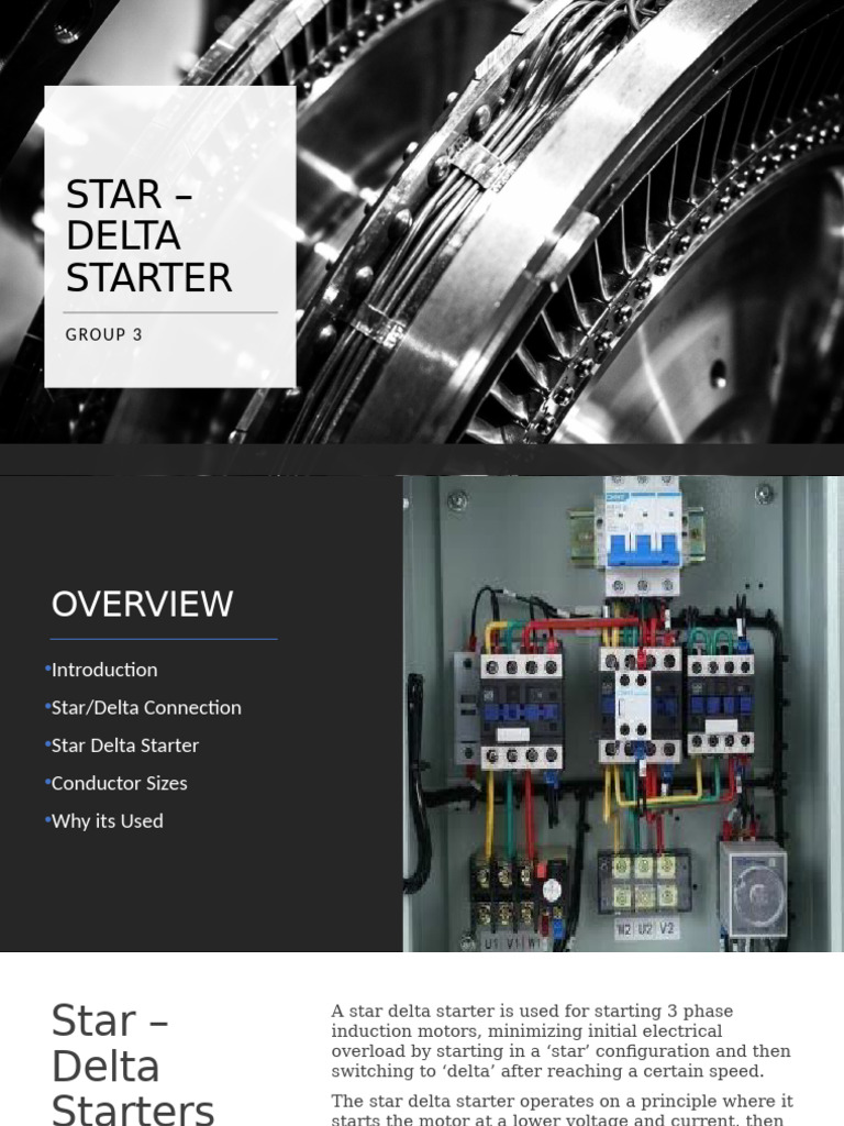 Star Delta Starter Overview for Motors | PDF