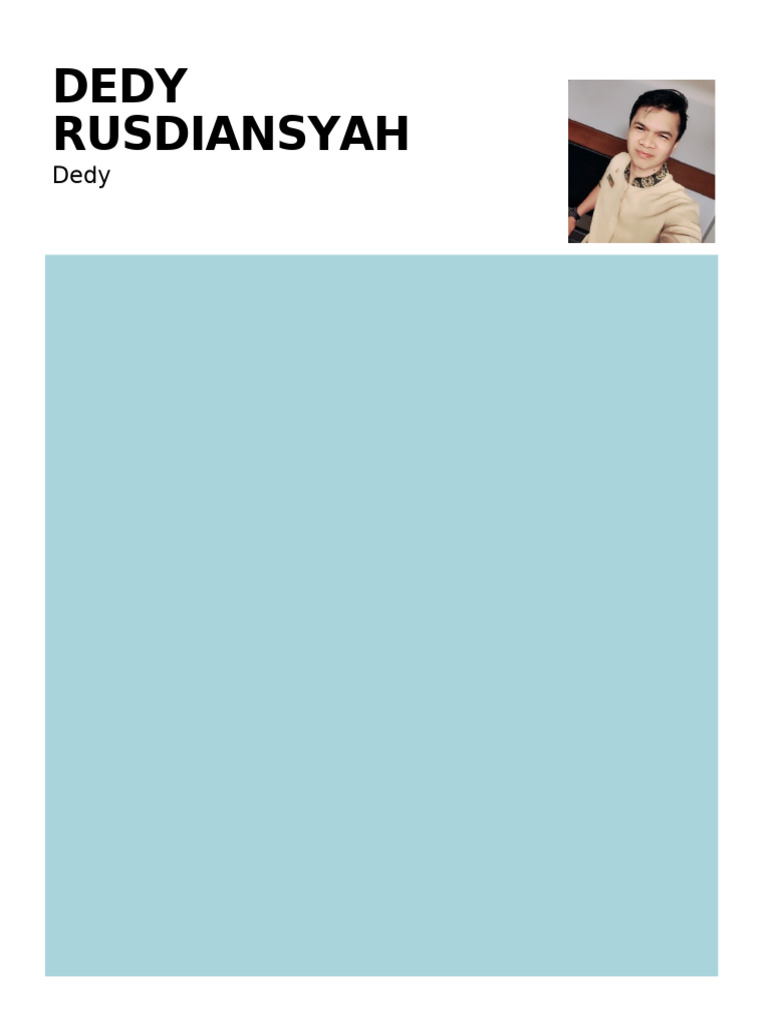 Dedy Rusdiansyah's Professional Profile | PDF